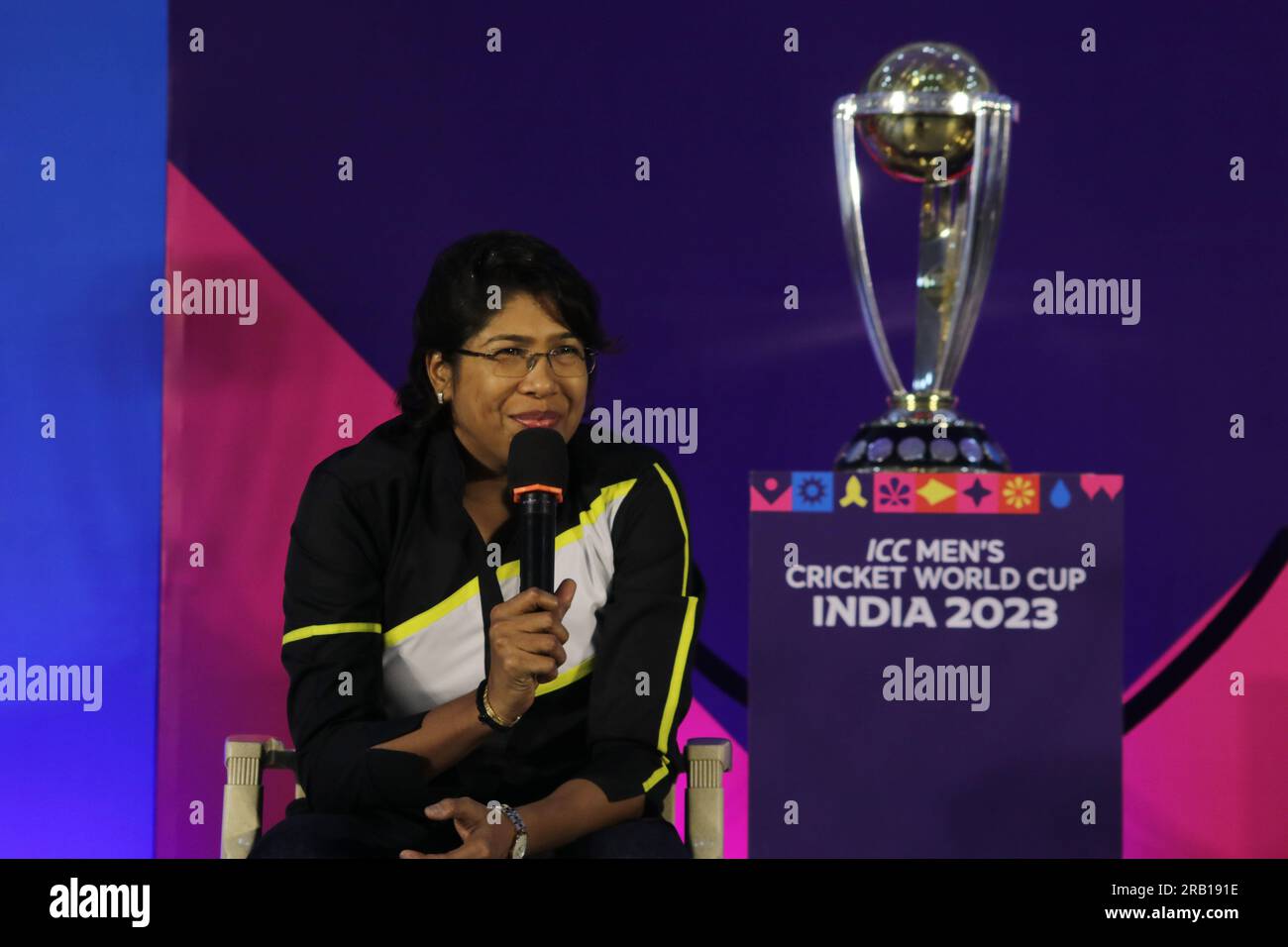Kolkata, India. 06th July, 2023. Former Indian women cricketer Jhulan ...