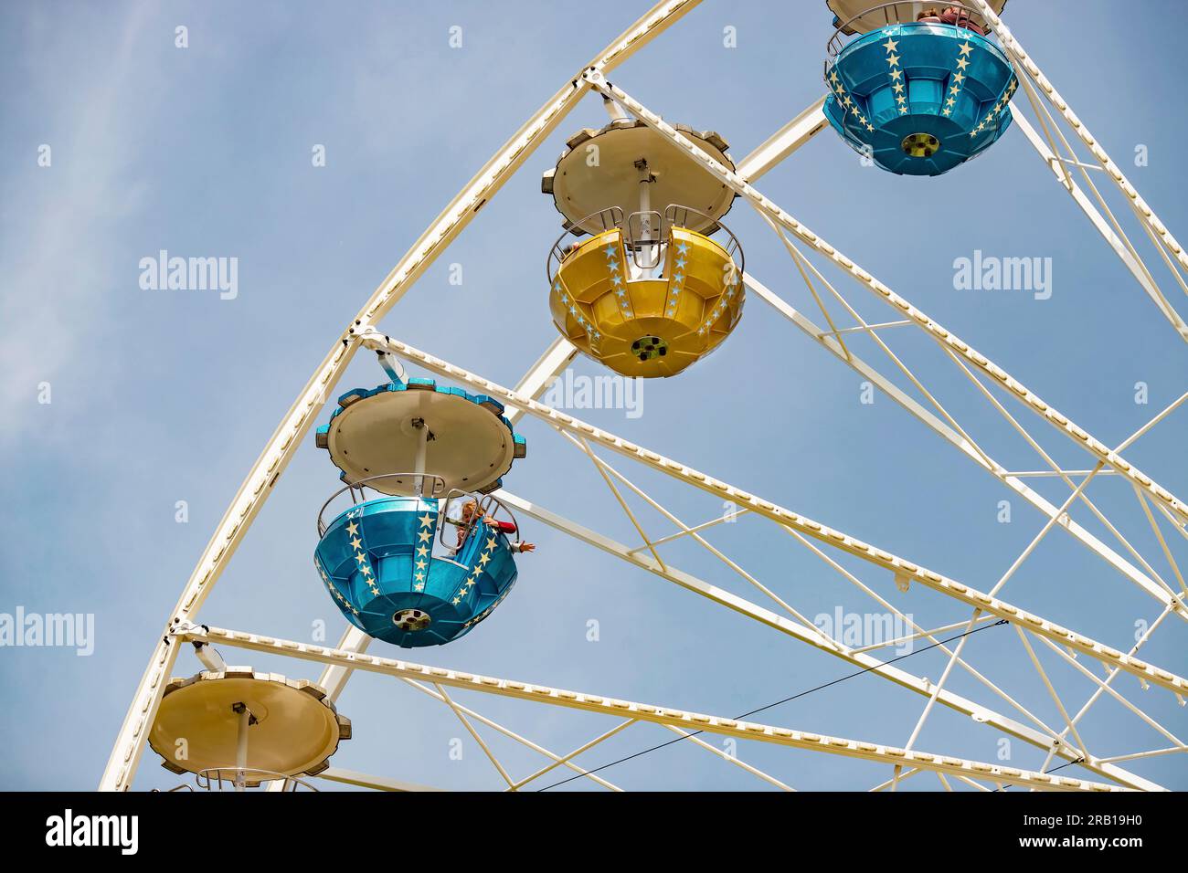 A detail of s Ferris wheel Stock Photo - Alamy