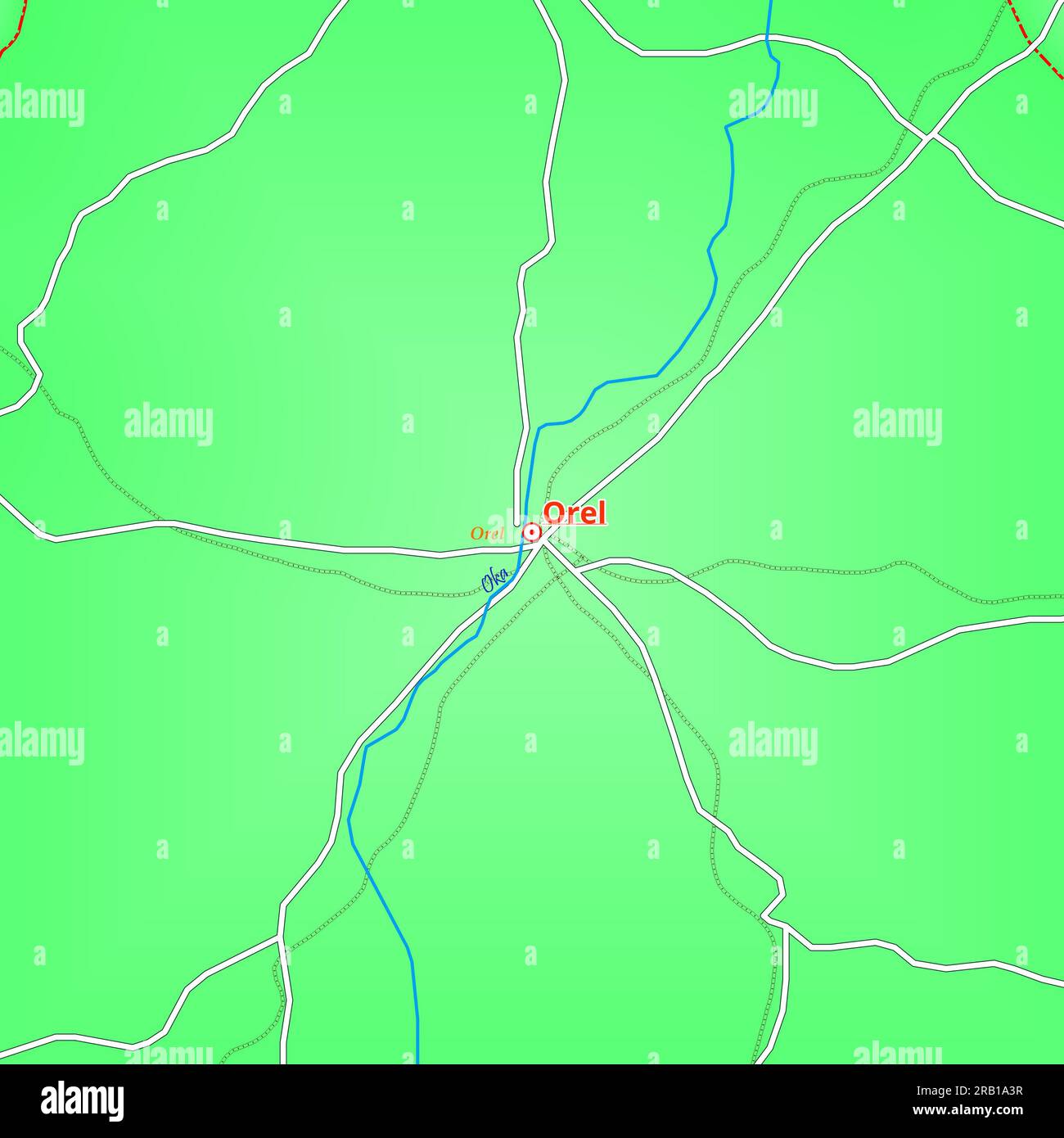 Map of Orel City in Russia Stock Photo - Alamy