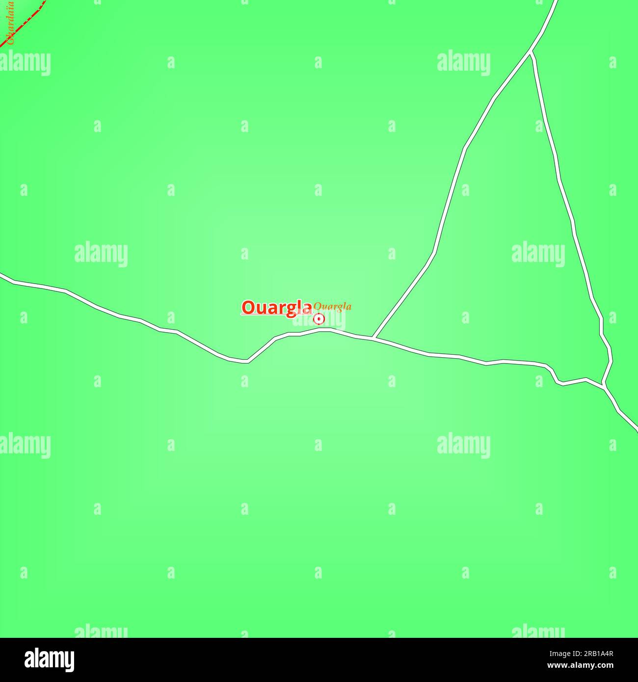 Map of Ouargla City in Algeria Stock Photo - Alamy