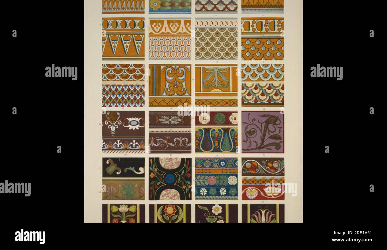 Renaissance Ornament no. 7. Ornaments from pottery at Hotel Cluny and ...