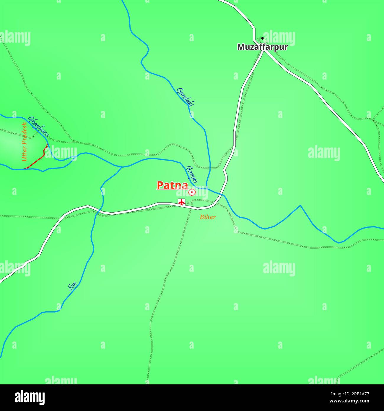 Patna map hi-res stock photography and images - Alamy