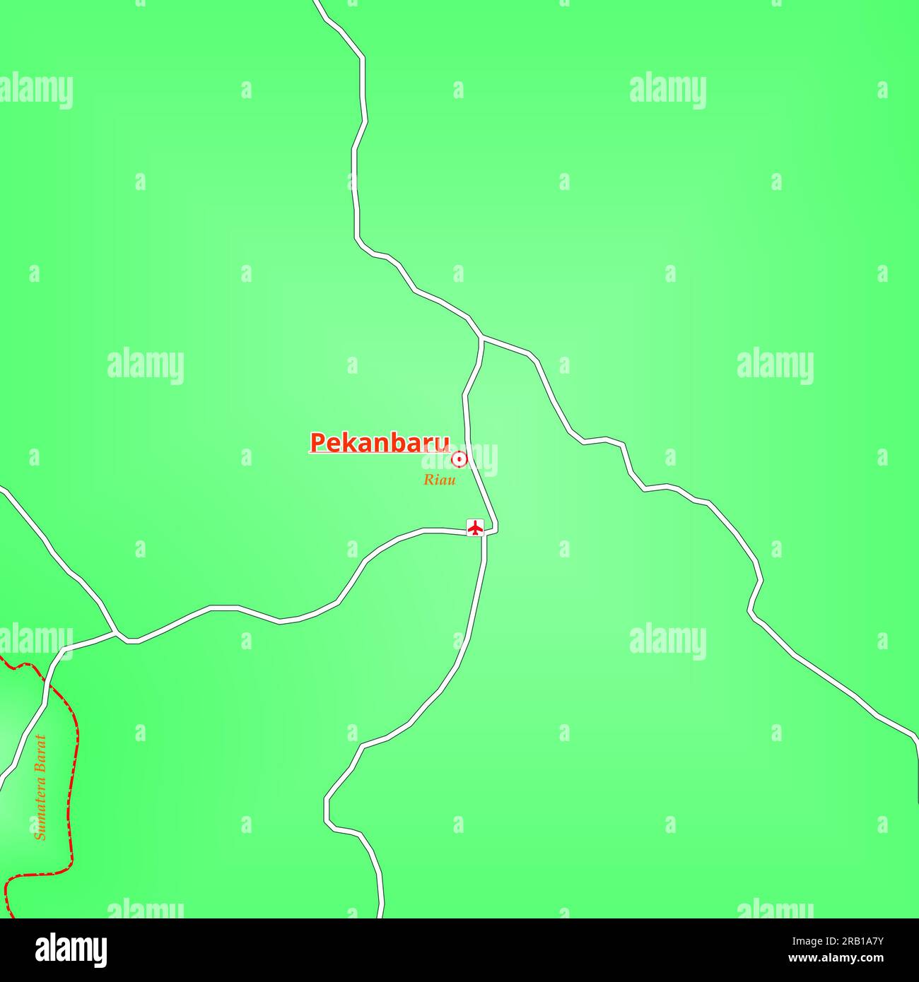 Map of Pekanbaru City in Indonesia Stock Photo - Alamy