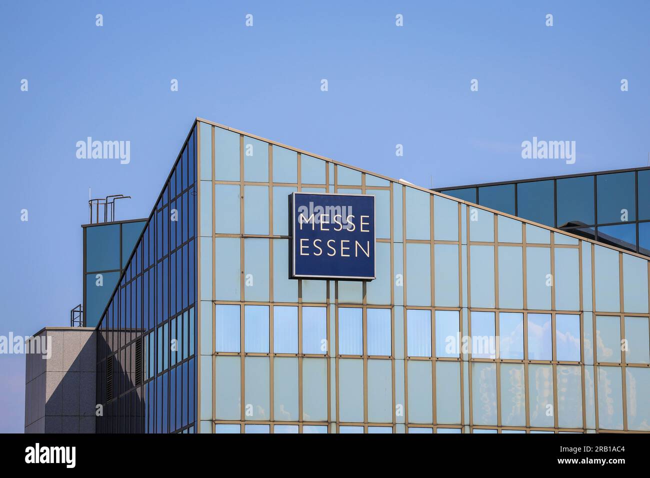 Essen, North Rhine-Westphalia, Germany - Messe Essen, logo on the ...