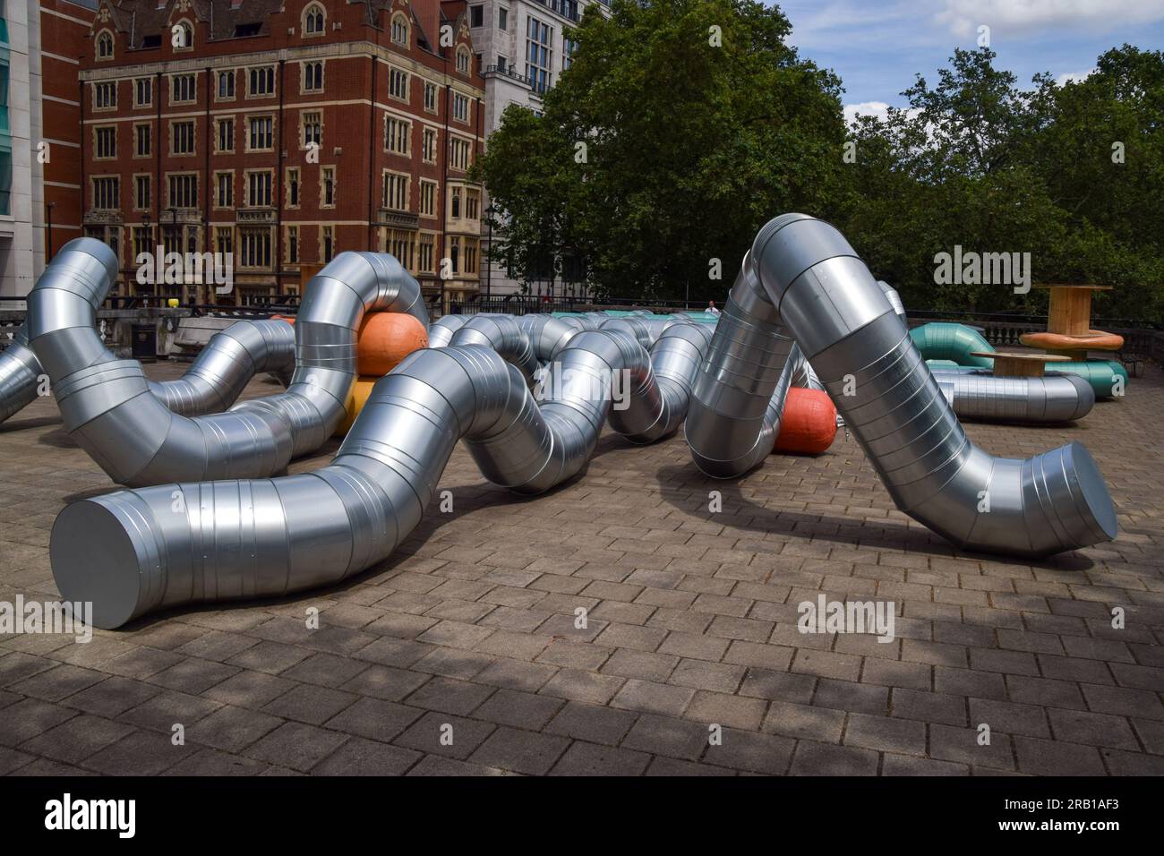 London, UK. 6th July 2023. 'Slackwater' by Holly Hendry, a new art ...