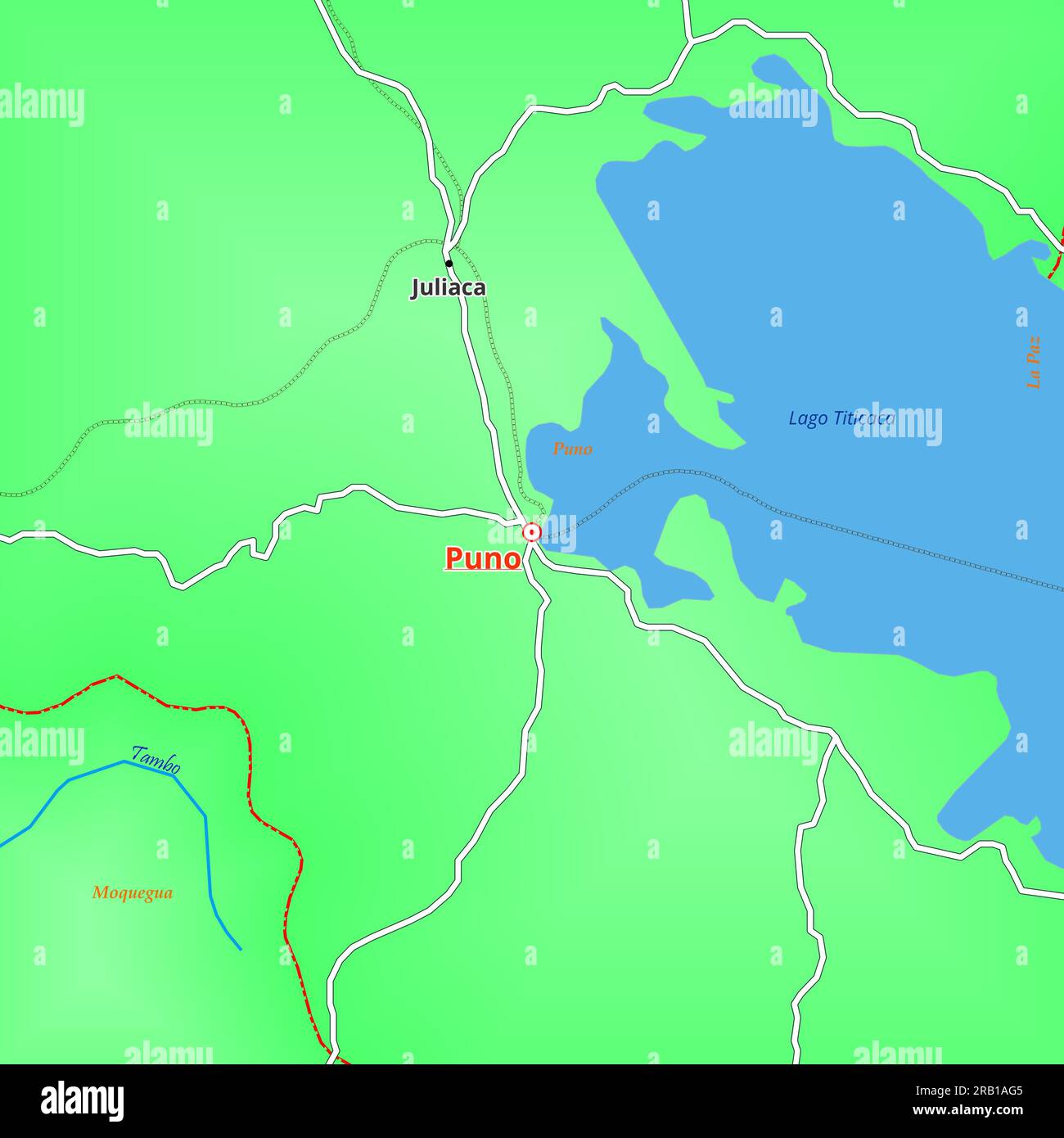 Map puno in peru hi-res stock photography and images - Alamy