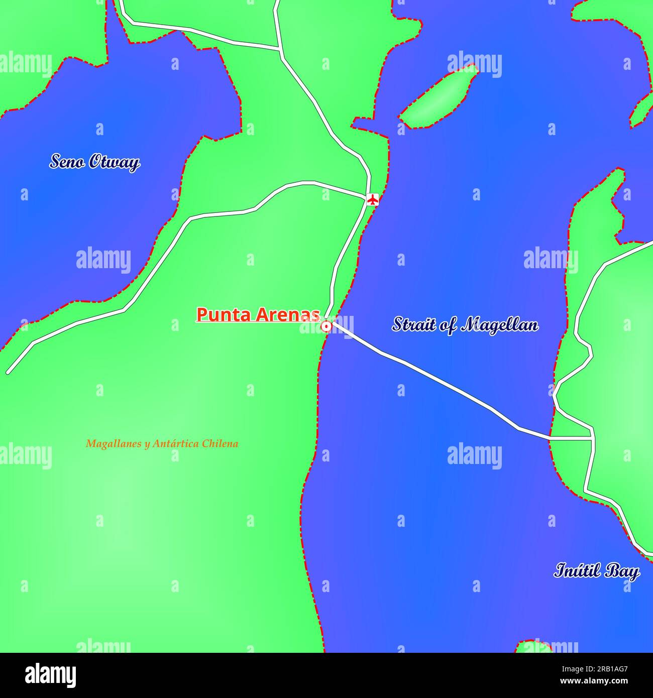 Chile map puerto montt