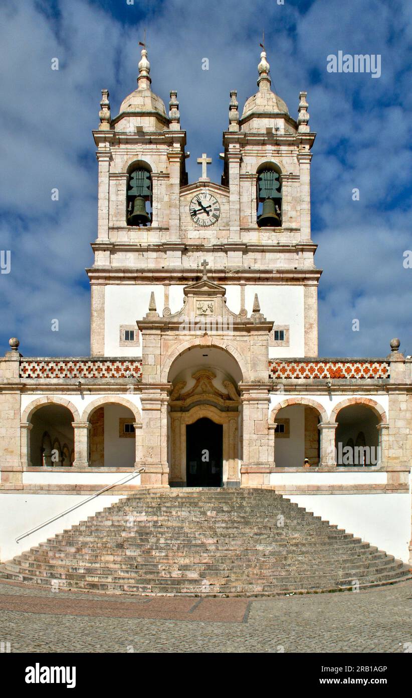 Nossa Senhora da Nazare Church in Nazare. Portugal Stock Photo - Alamy