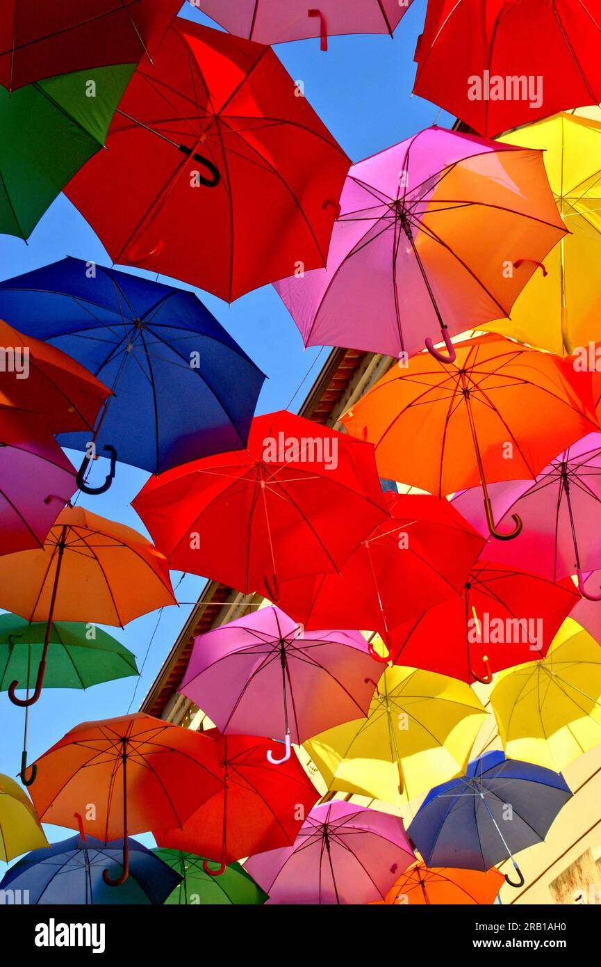Agueda umbrellas hi-res stock photography and images - Alamy