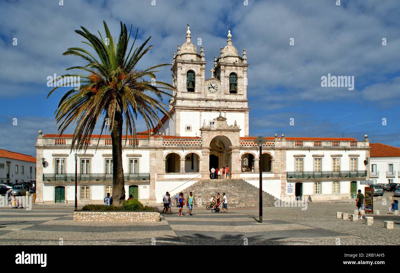 Nossa Senhora da Nazare Church in Nazare. Portugal Stock Photo - Alamy