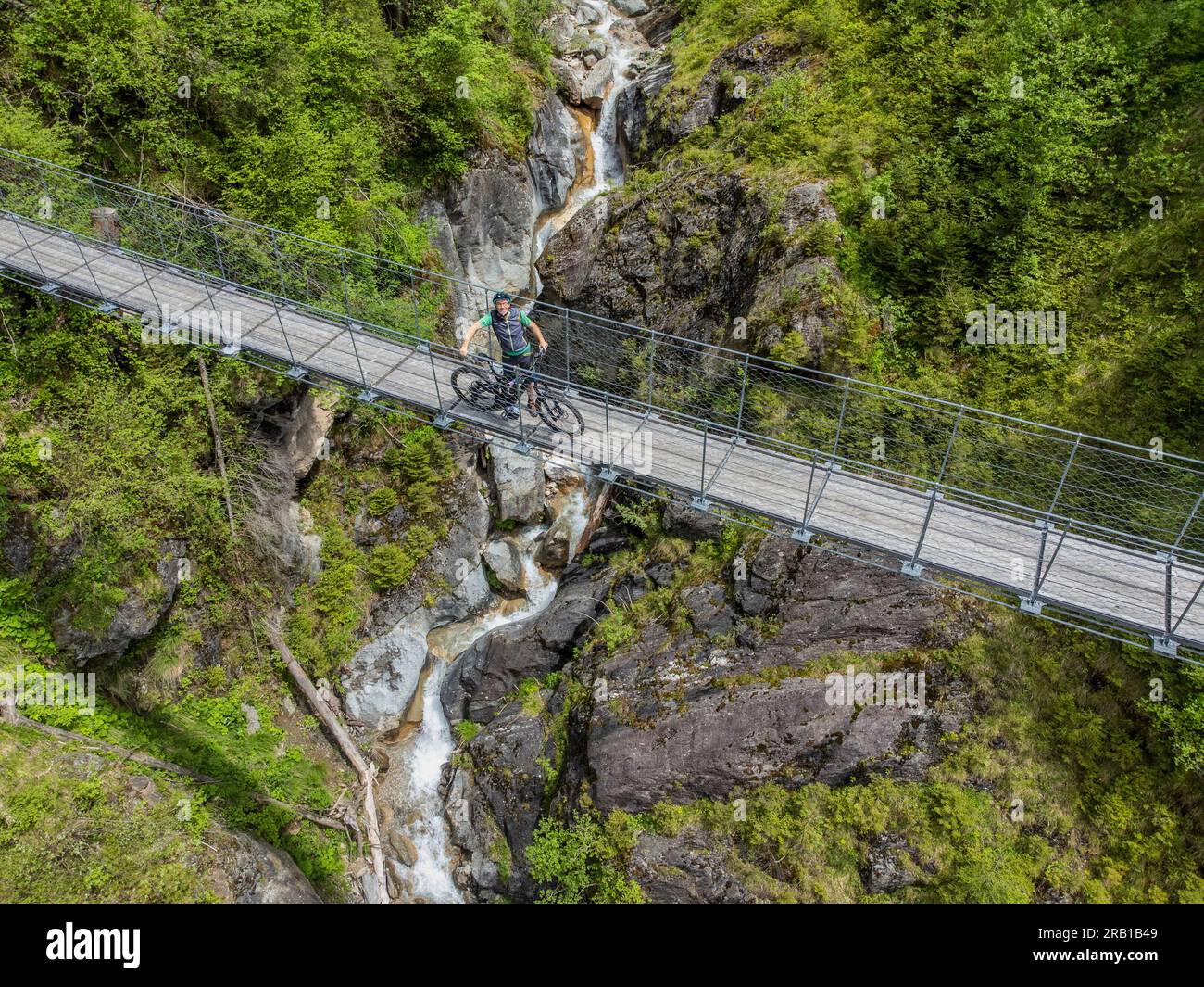 Cycle path suspended over mountains hi-res stock photography and images ...