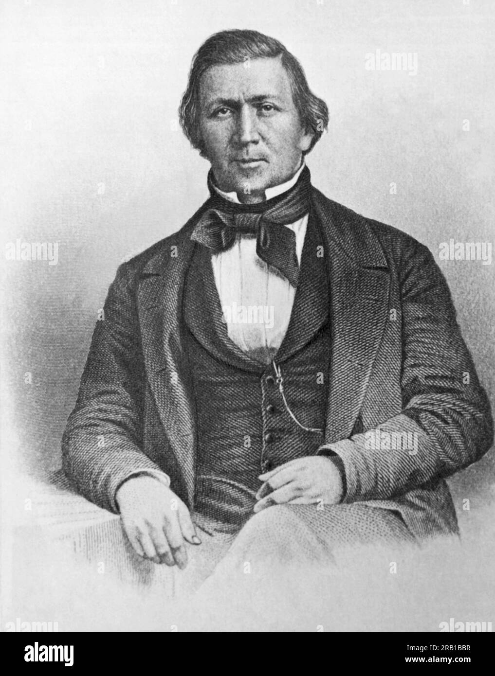Utah: c. 1850 A portrait of Mormon leader Brigham Young Stock Photo - Alamy