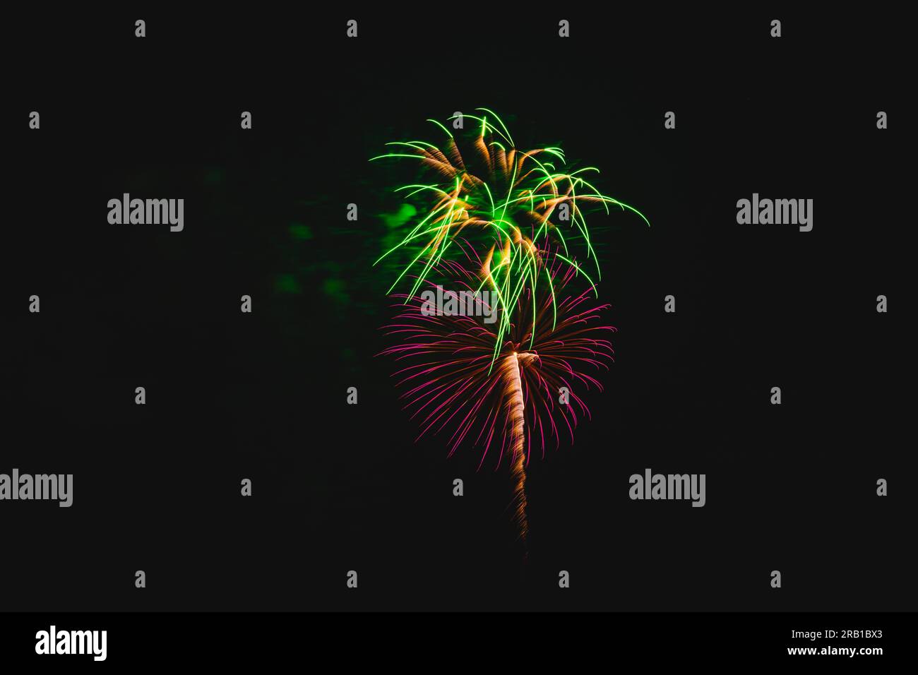 Fourth of July fireworks at Panama City, Florida Stock Photo - Alamy