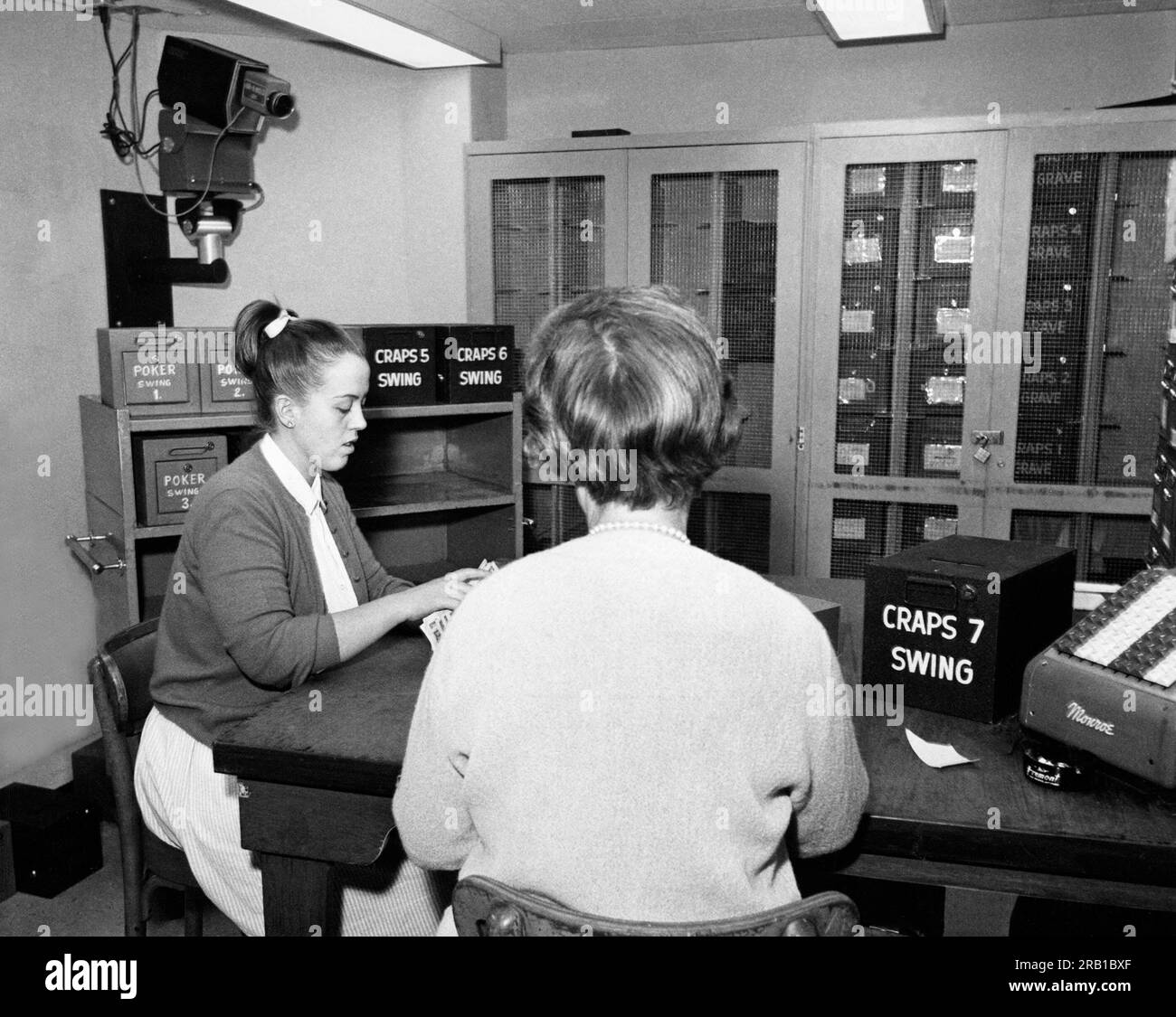 Women gambling Black and White Stock Photos & Images - Alamy