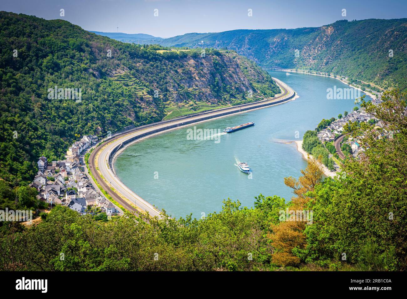 For hikers starting point of the rheingold dream loop hi-res stock ...