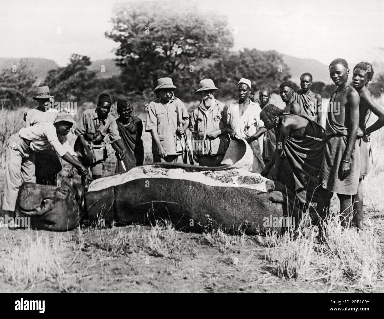Africa, c 1927 Members of the Schultz Expedition into the heart of ...