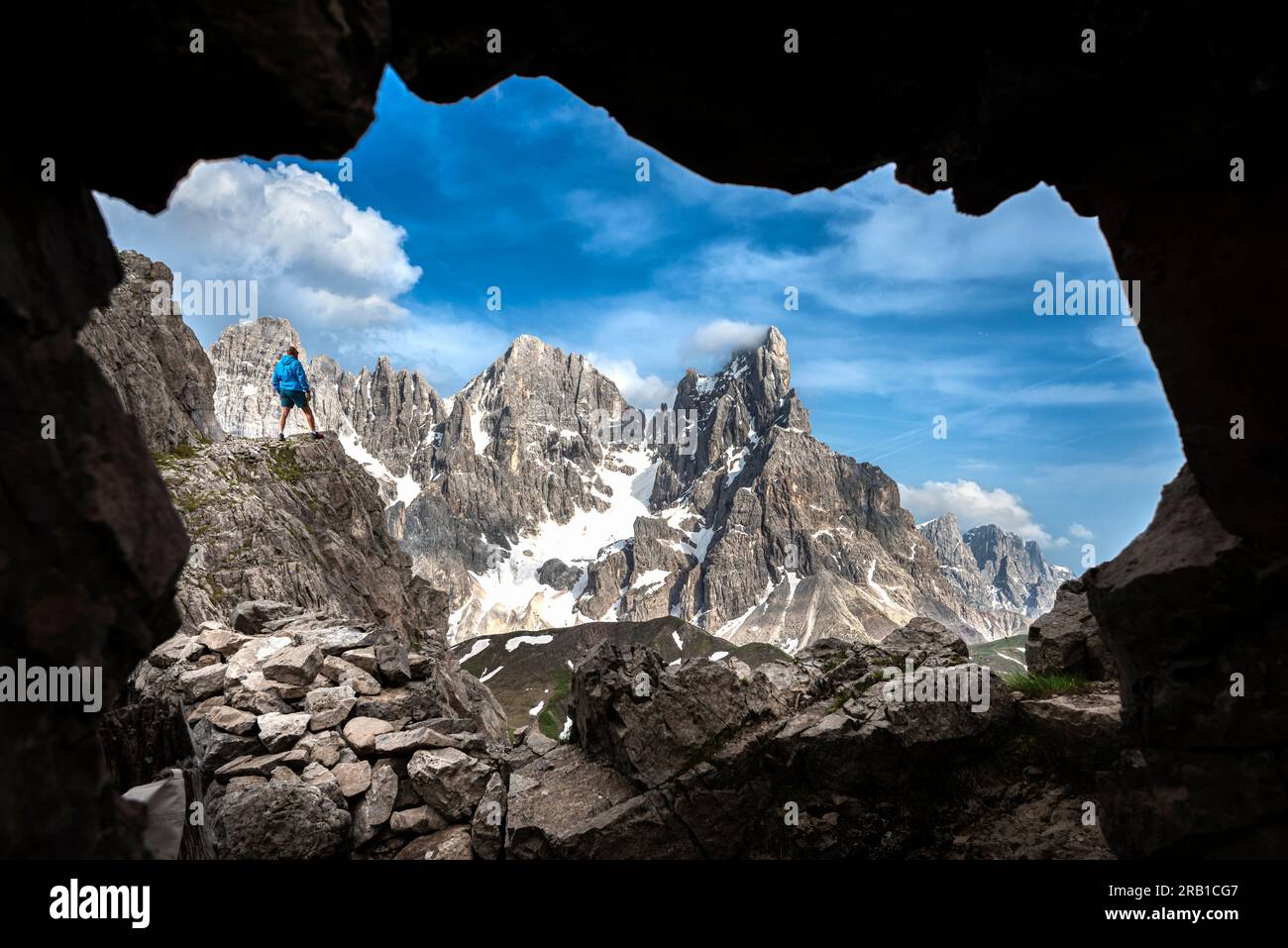 Frame of the Pale di San Martino. Europe, Italy, Trentino South Tyrol ...