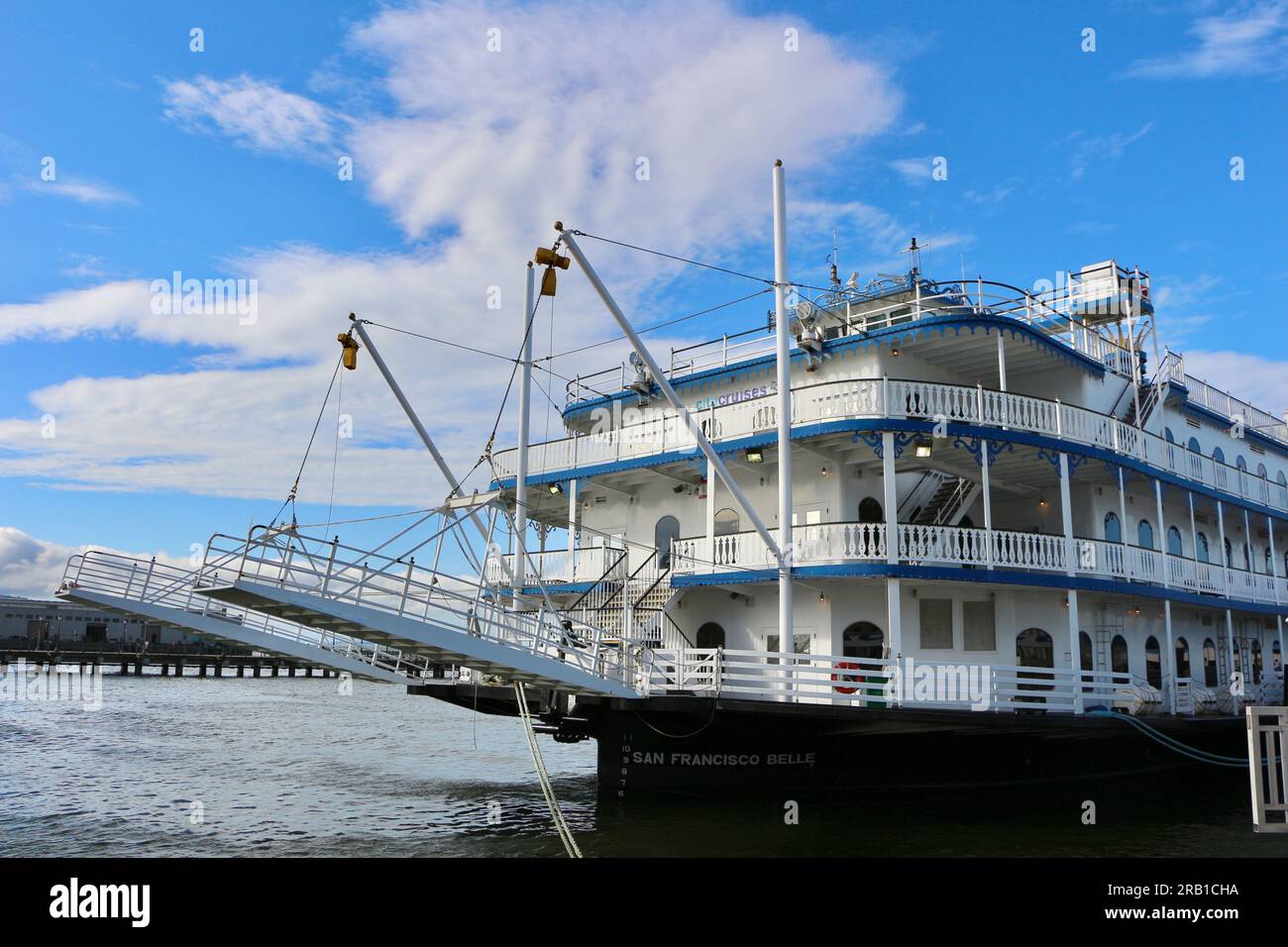 Paddle steamer San Francisco Belle at it's Pier 3 mooring The ...