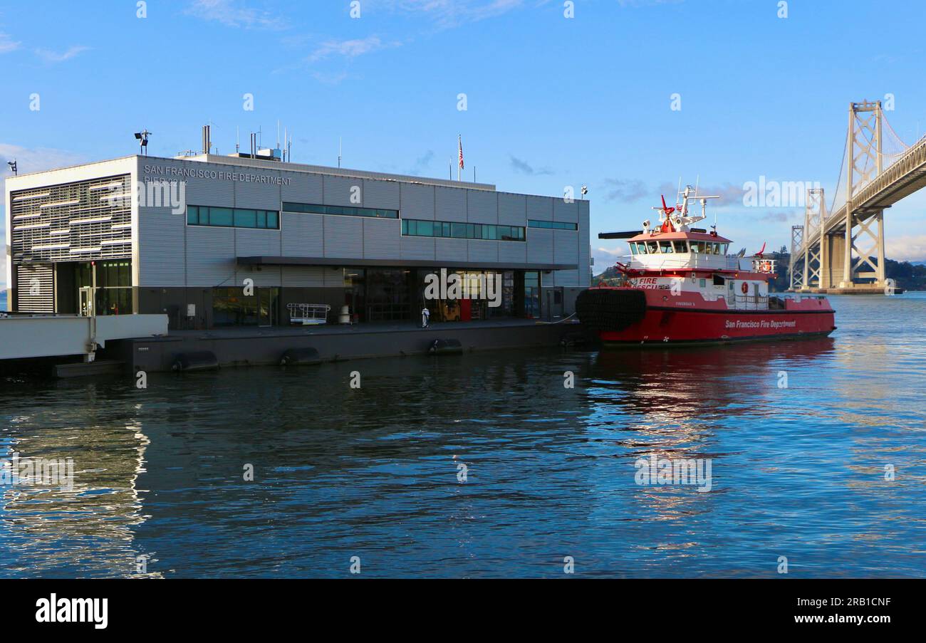 Saint Francis Fireboat 3 San Francisco Fire Department docked at the ...