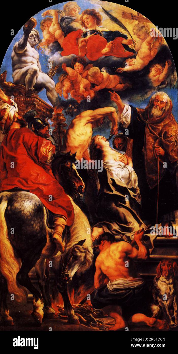 The Martyrdom of St. Apollonia 1628 by Jacob Jordaens Stock Photo - Alamy