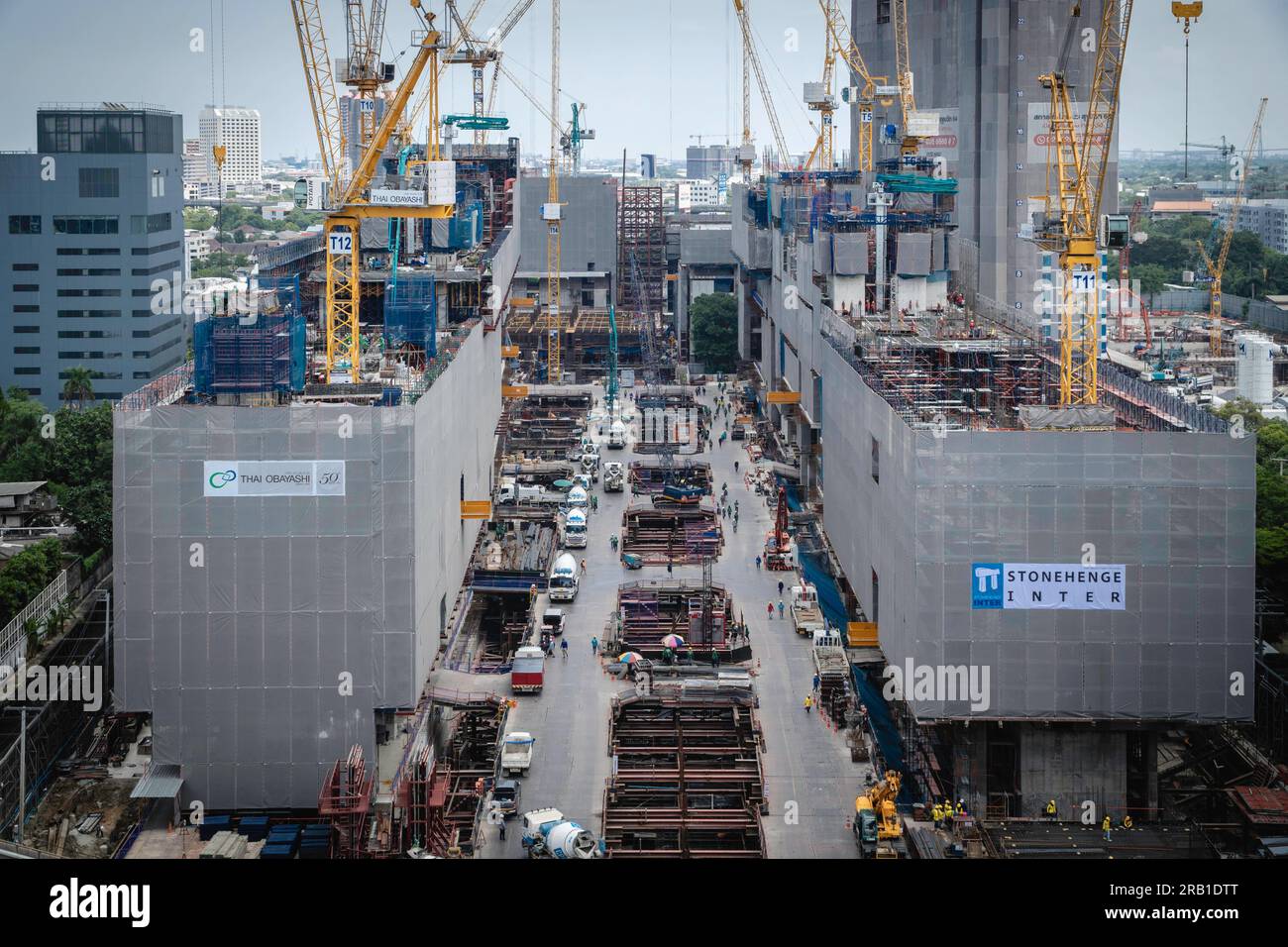 The site of 11 Cloud Project is seen under construction by the main contractor, Thai ...