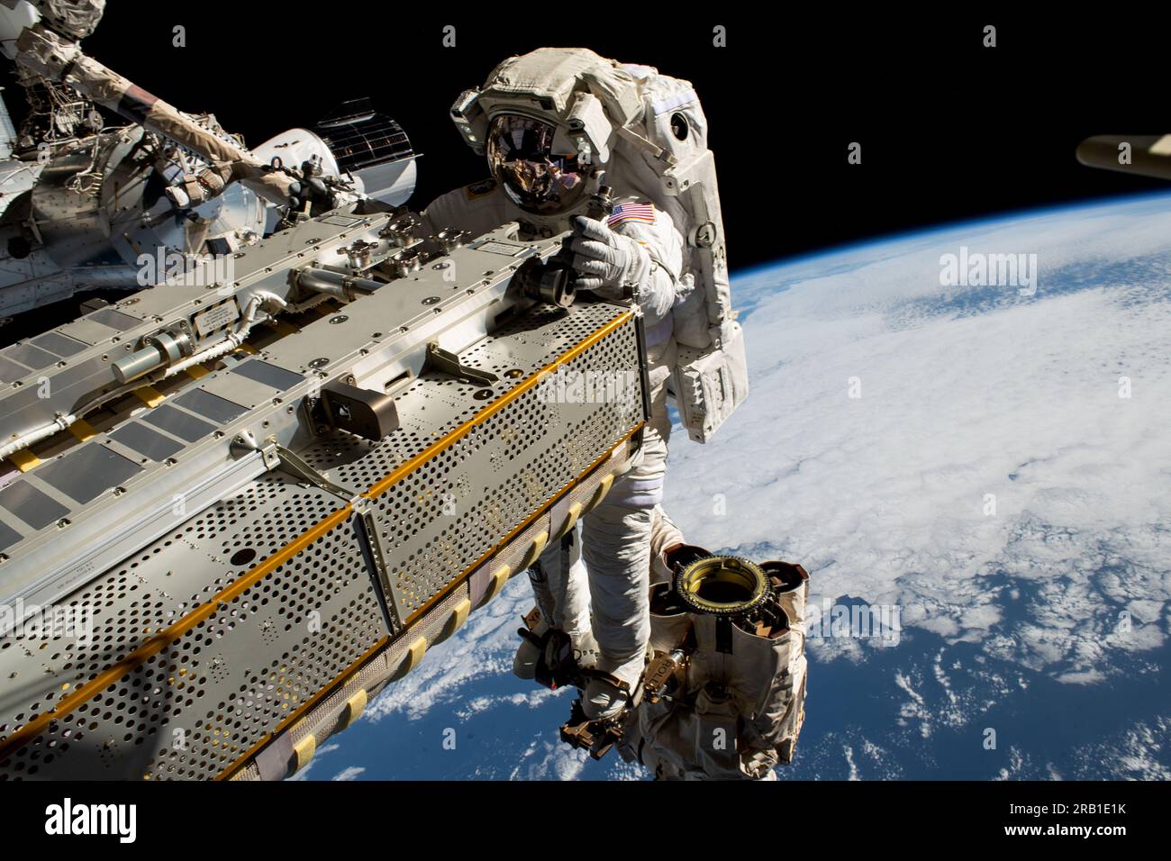 Earth Atmosphere. 9th June, 2023. During a spacewalk on June 9, 2023 ...