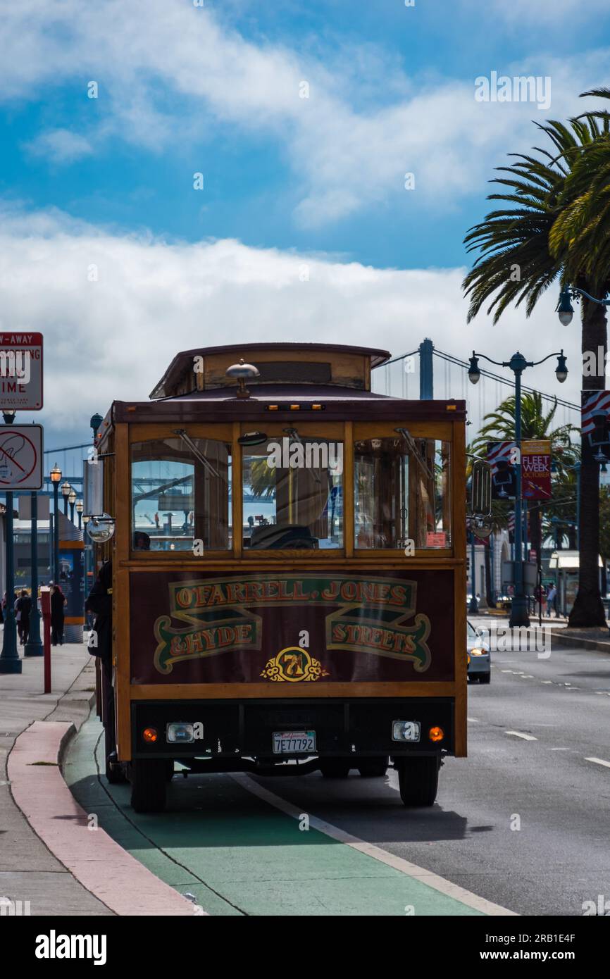 Old Tram in San Francisco, California Stock Photo - Alamy