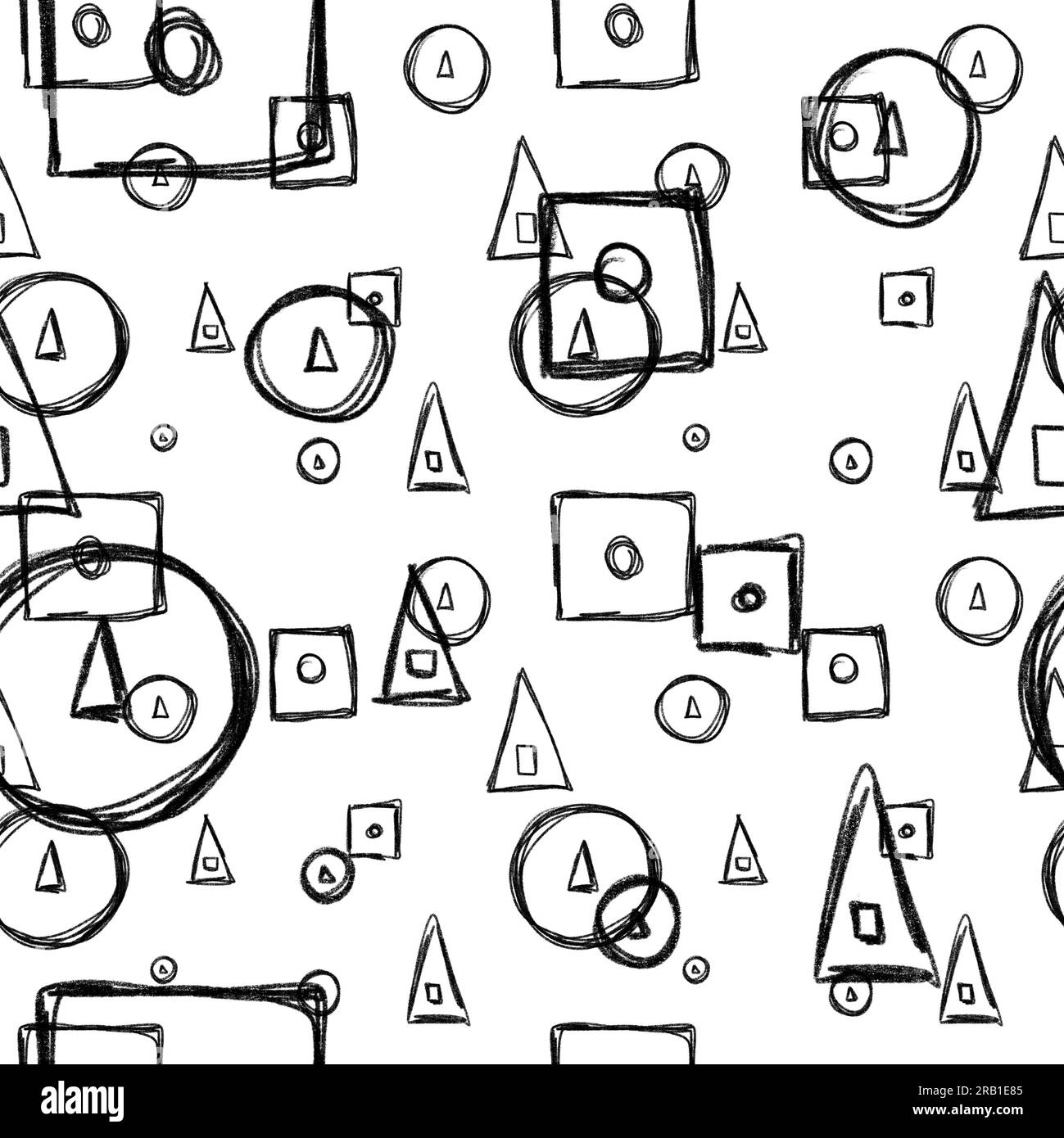 Child drawing triangle Cut Out Stock Images & Pictures - Alamy