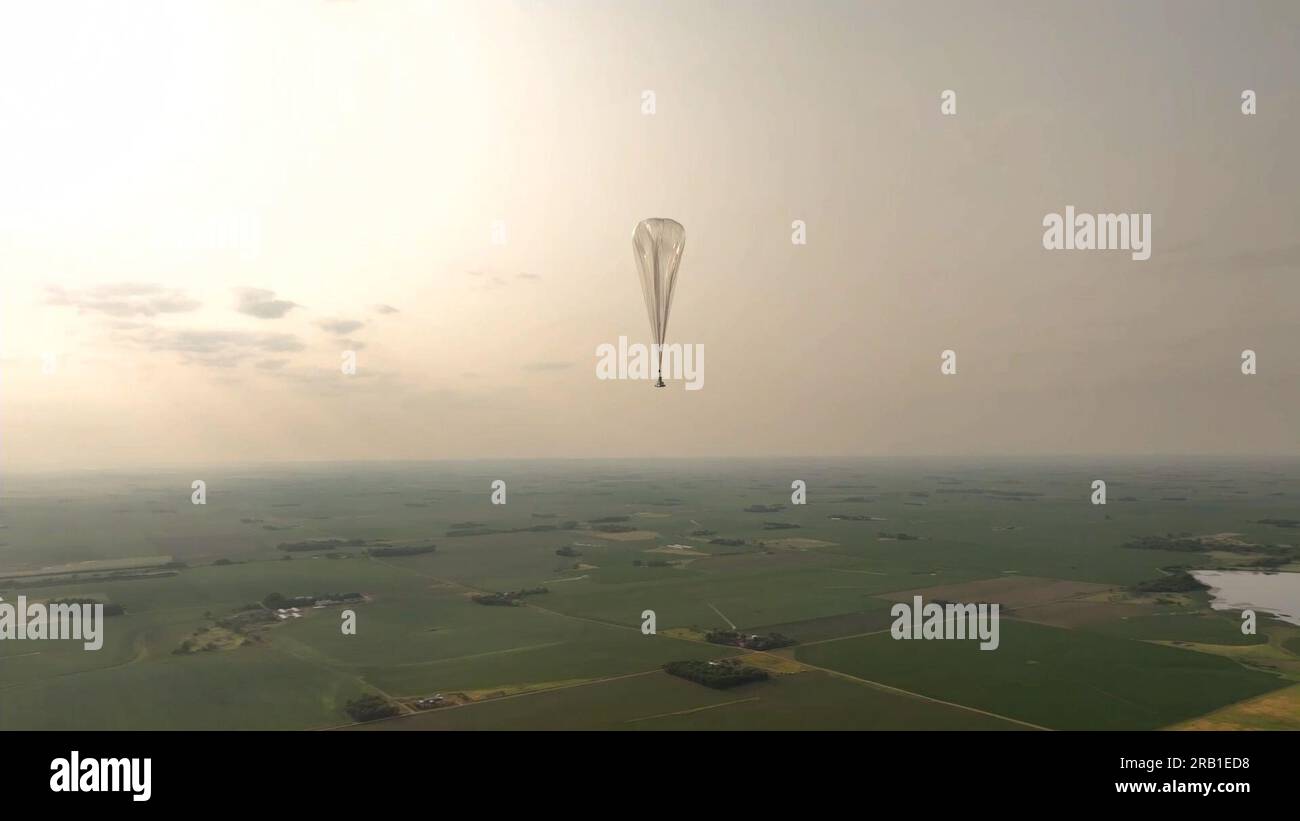 June 14, 2023 - South Dakota, USA - The high-altitude balloon from ...