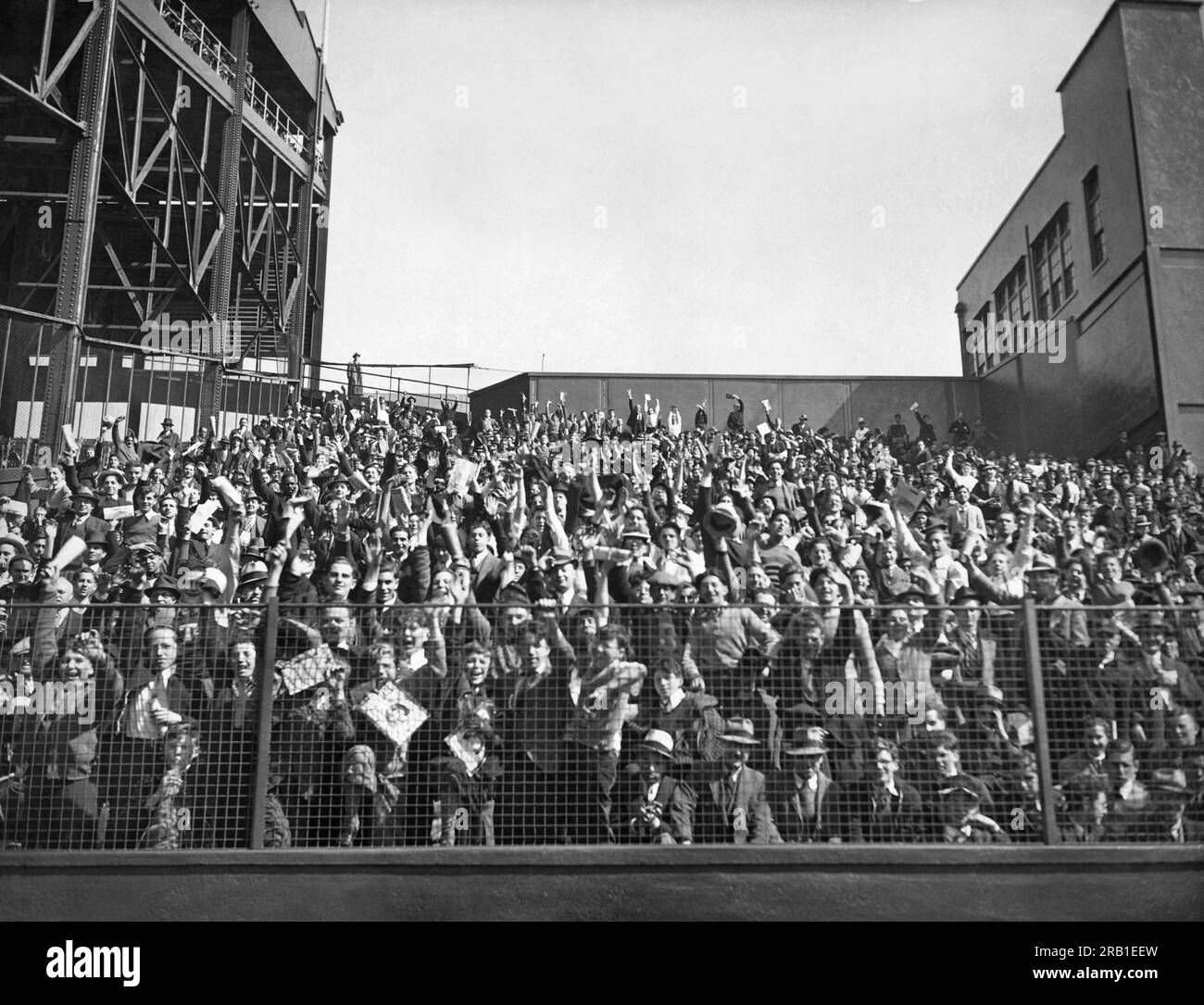 Baseball stadium crowd Black and White Stock Photos & Images - Alamy