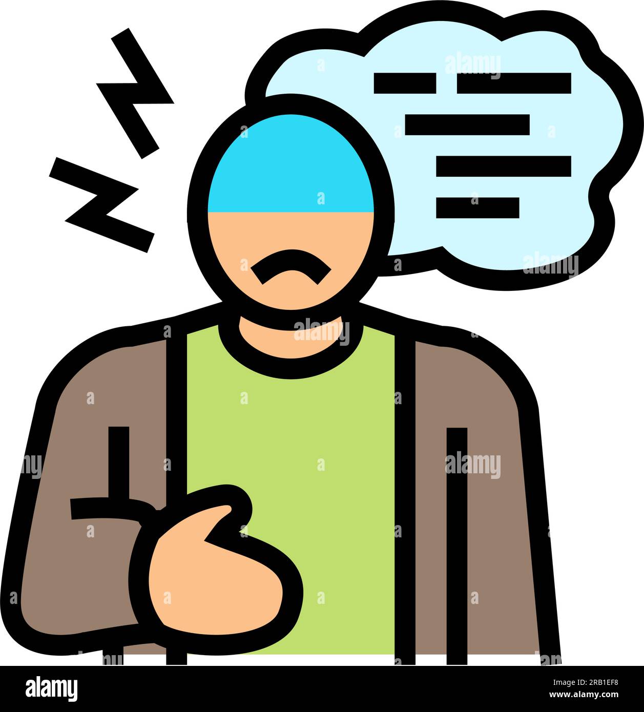 Regretful woman Stock Vector Images - Alamy