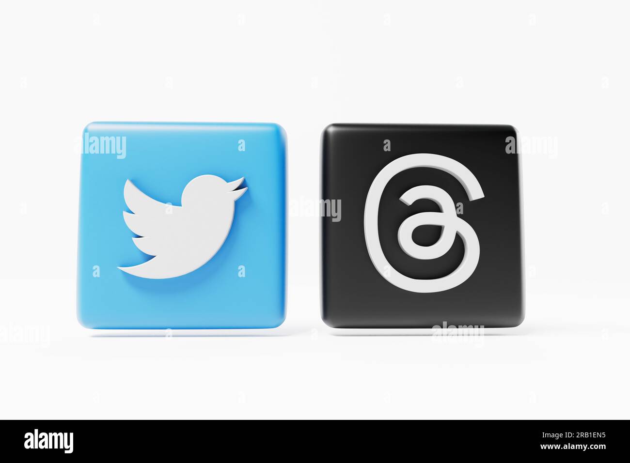 OXFORD, UK - July 2023: Threads logo. A new social media app from Meta to rival Twitter. 3D ...