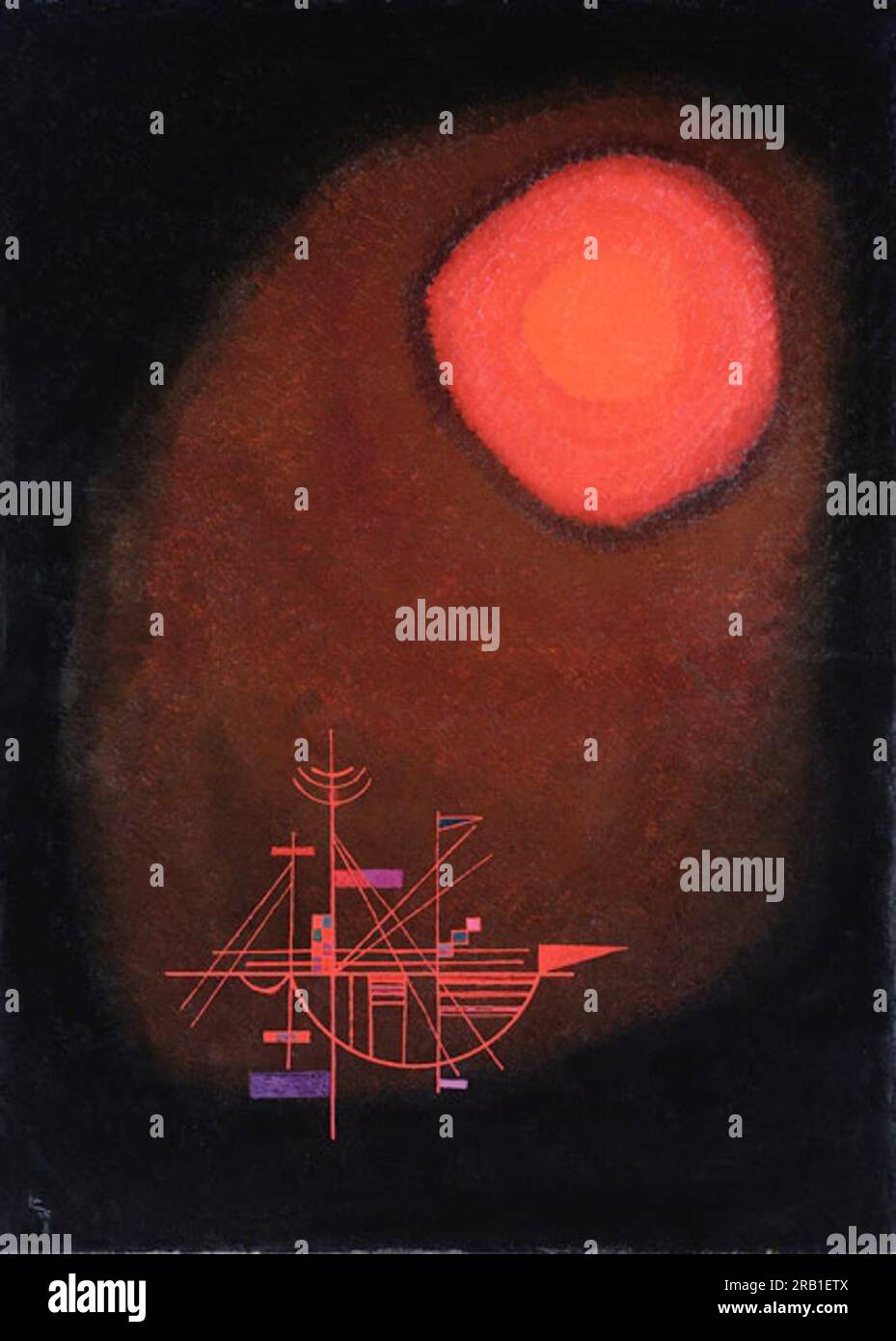 Red Sun and Ship 1925 by Wassily Kandinsky Stock Photo - Alamy