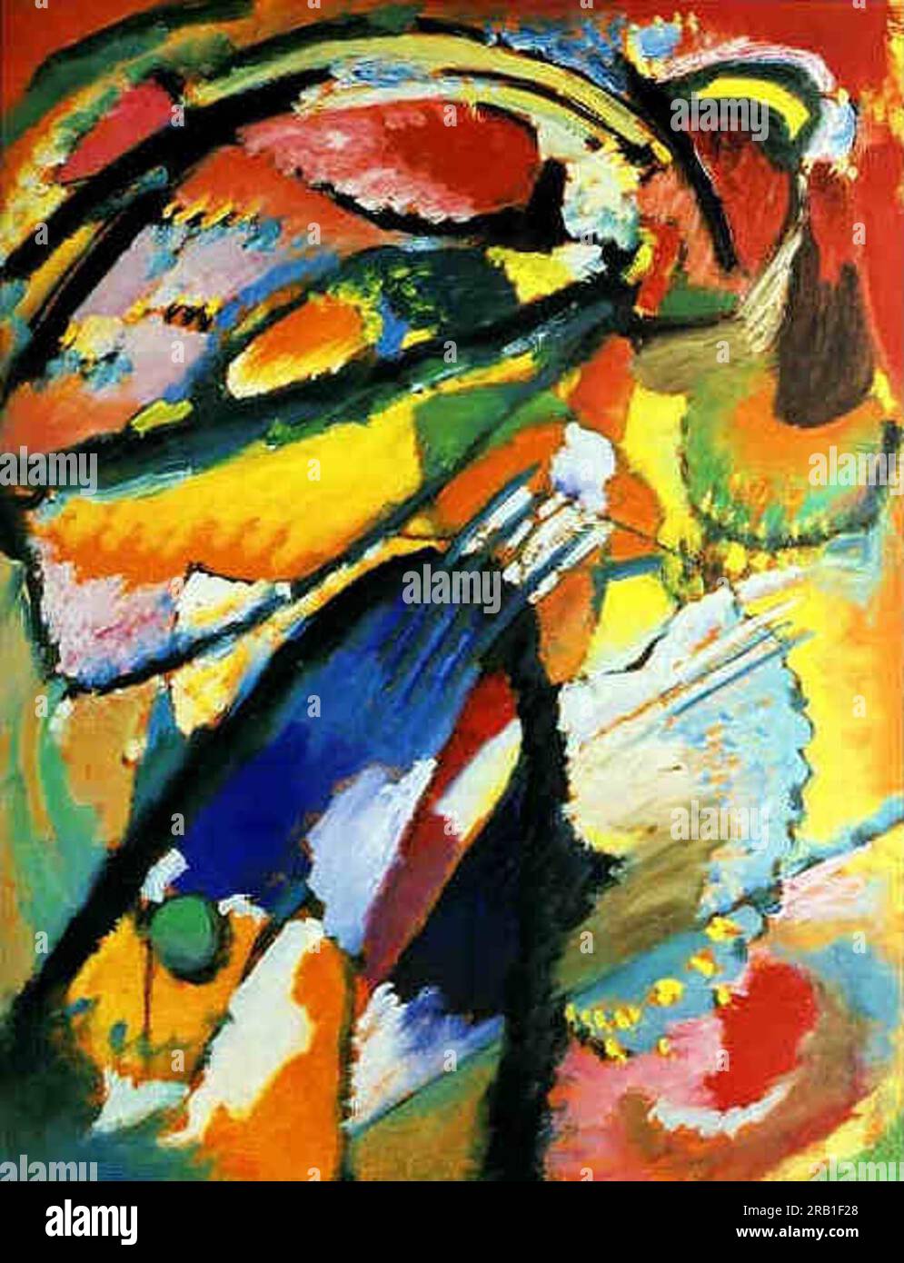 An angel of the Last Judgement 1911; Munich, Germany by Wassily ...