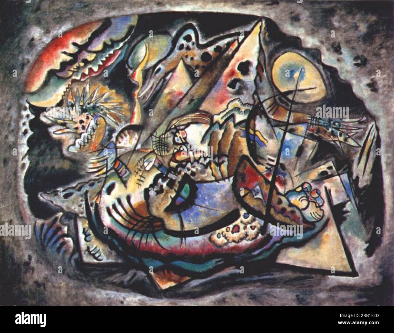 Grey oval 1917; Moscow, Russian Federation by Wassily Kandinsky Stock ...
