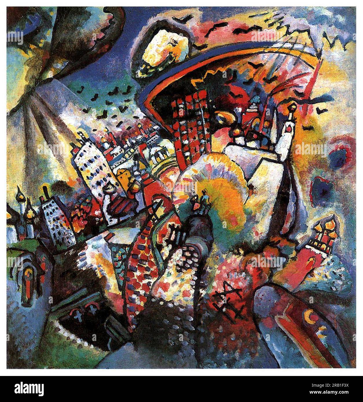 Moscow I 1916; Moscow, Russian Federation by Wassily Kandinsky Stock ...