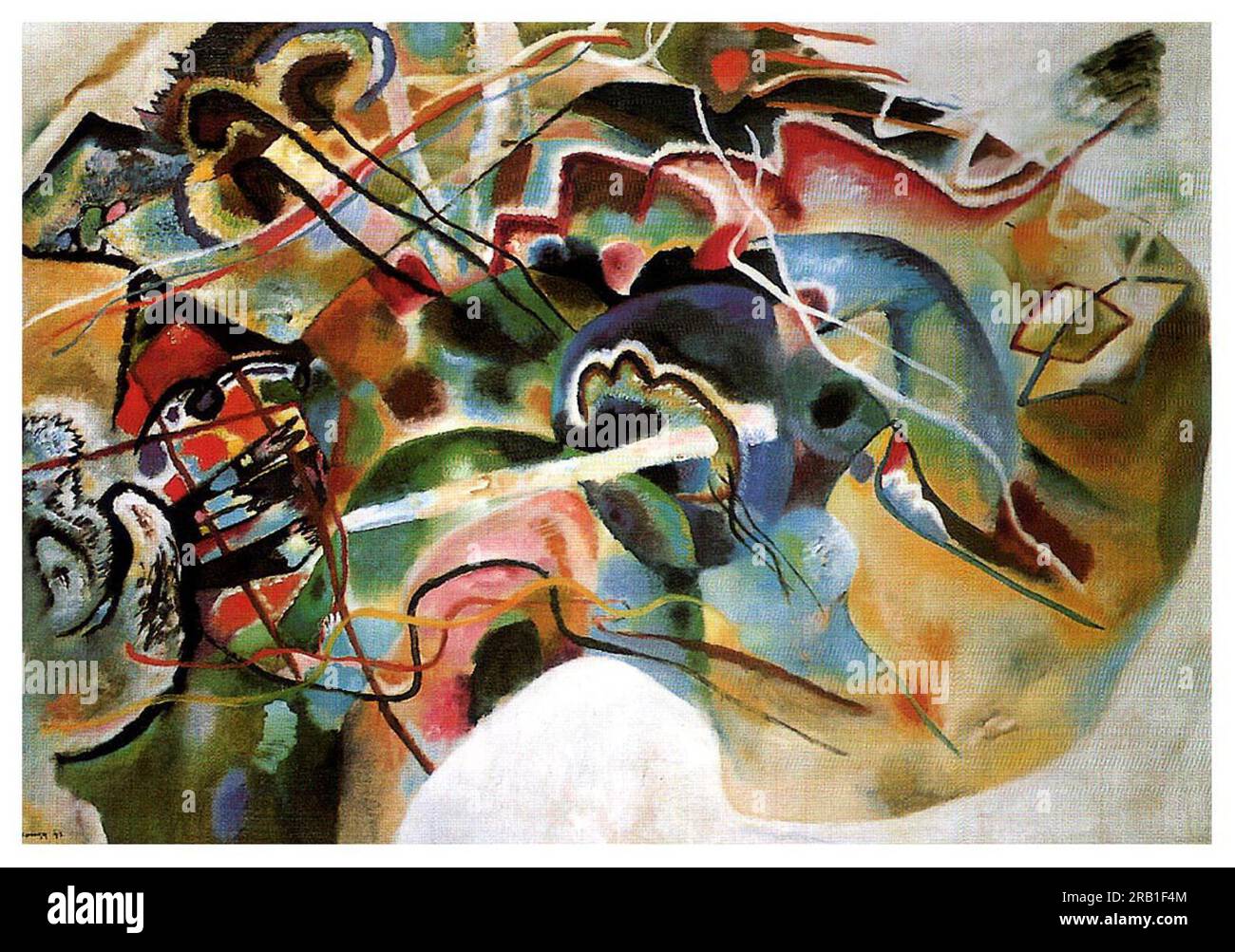 Picture With A White Border 1913; Munich / Monaco, Germany by Wassily ...