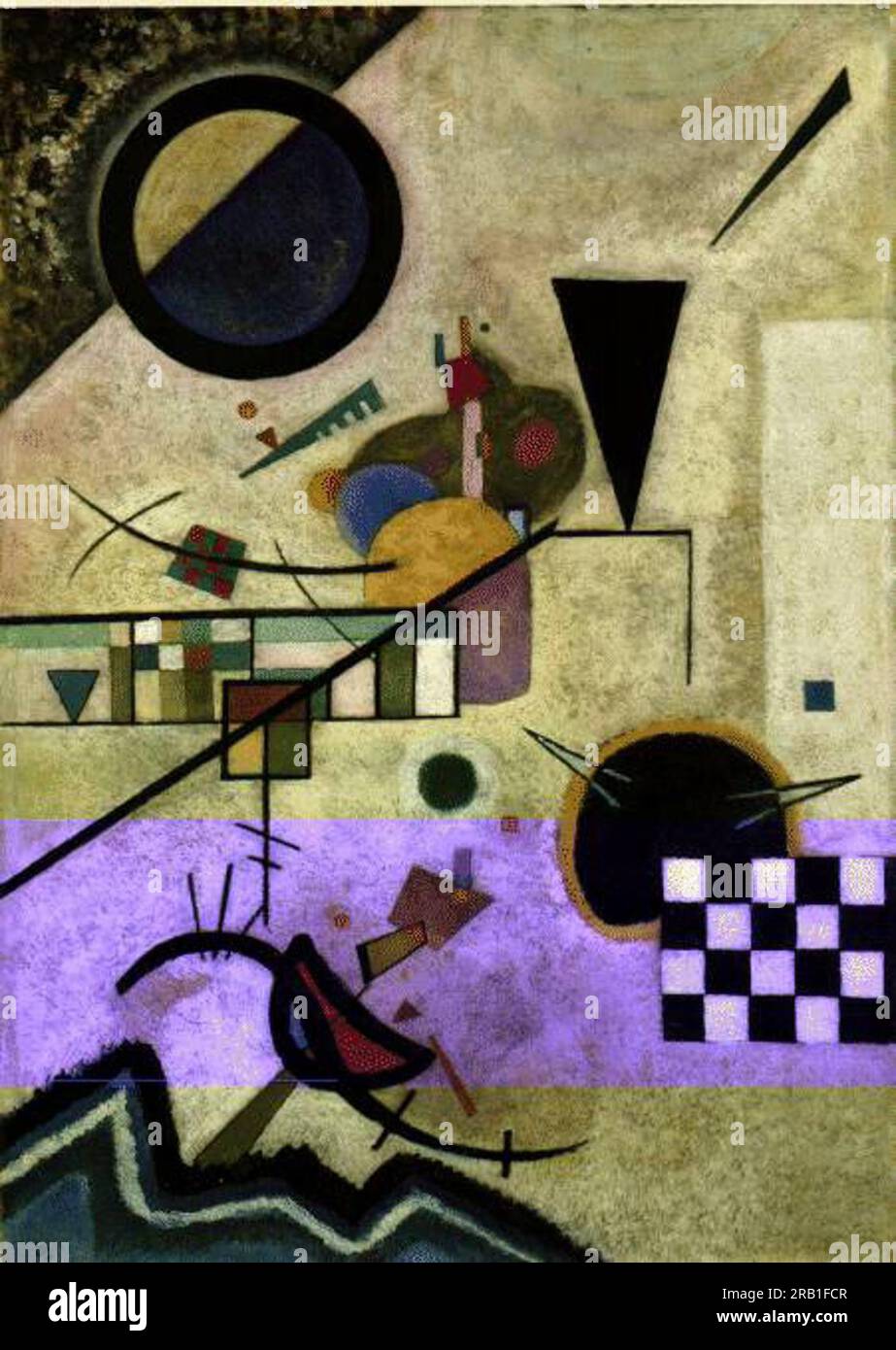 Contrasting sounds 1924; Germany by Wassily Kandinsky Stock Photo - Alamy