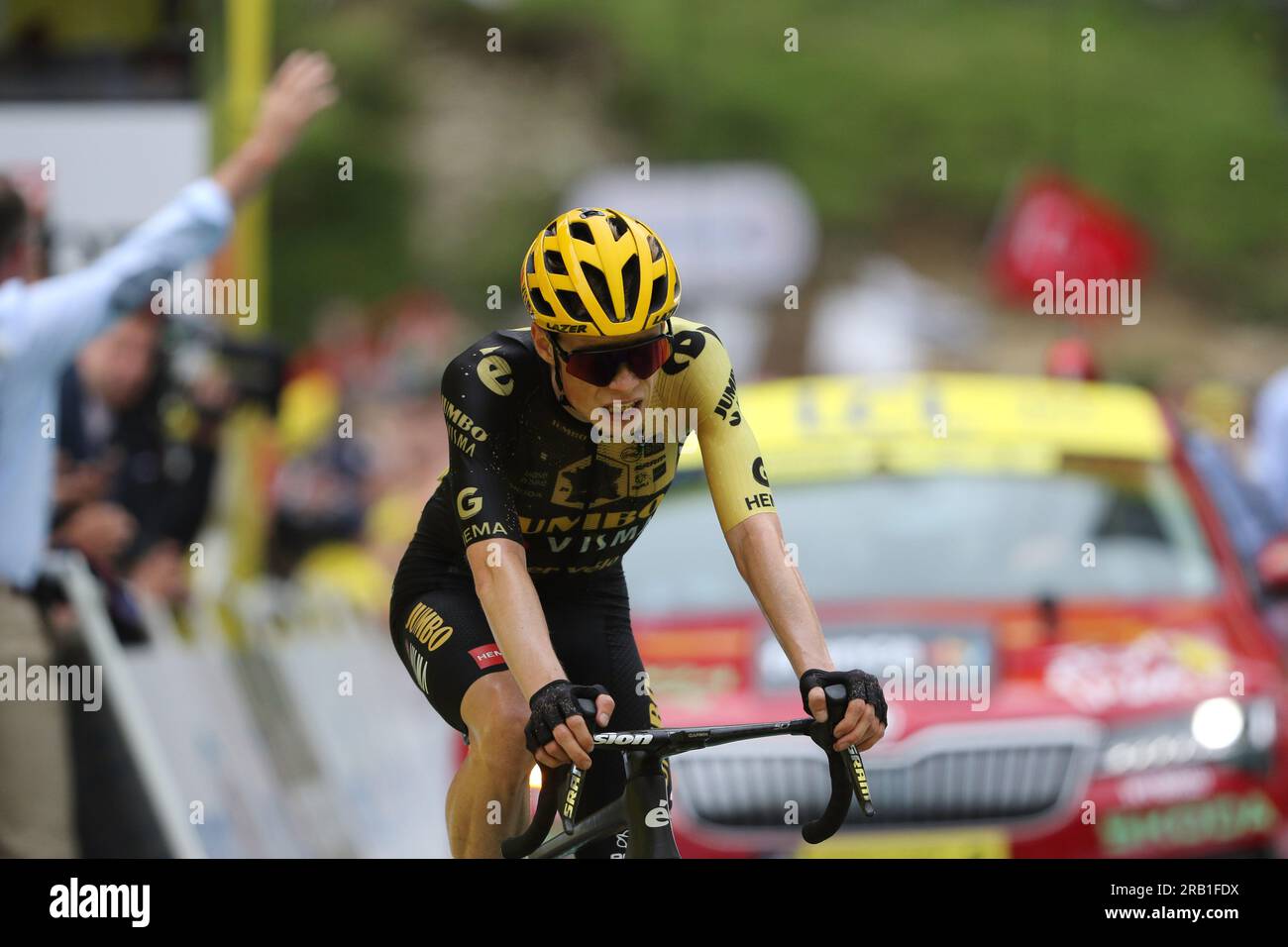 Jonas Vingegaard Denmark Jumbo Visma team finishes 2nd to Pogacar and ...