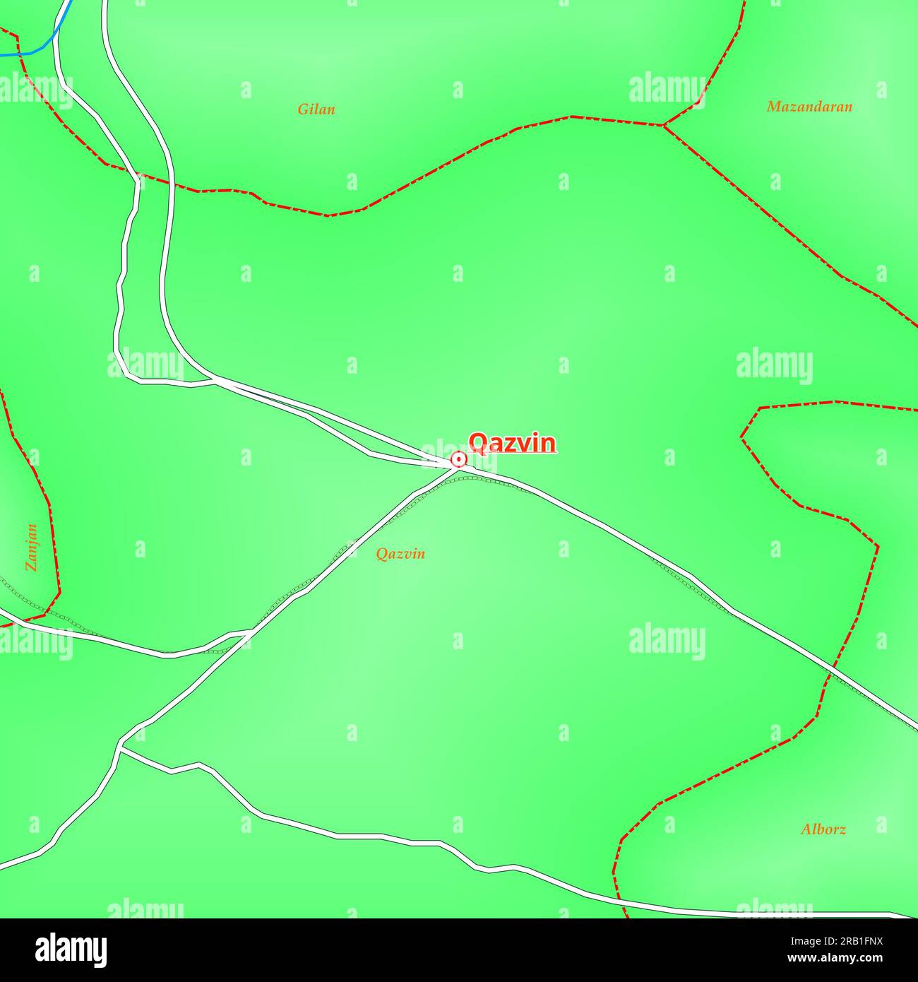 Map of qazvin hi-res stock photography and images - Alamy