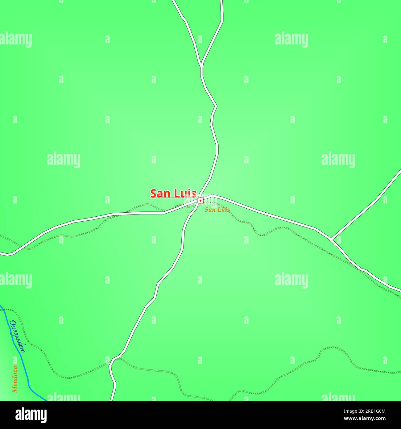 Mapa Del Valle De San Luis, Colorado