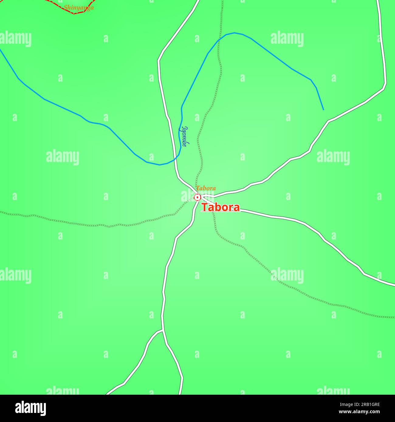 Map of Tabora City in Tanzania Stock Photo - Alamy