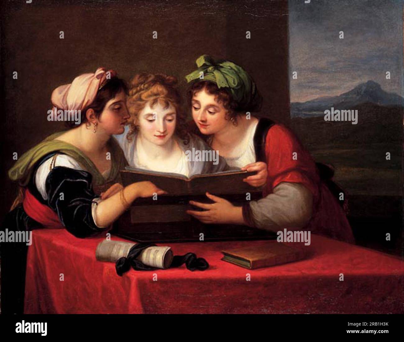 Three singers 1795 by Angelica Kauffman Stock Photo - Alamy