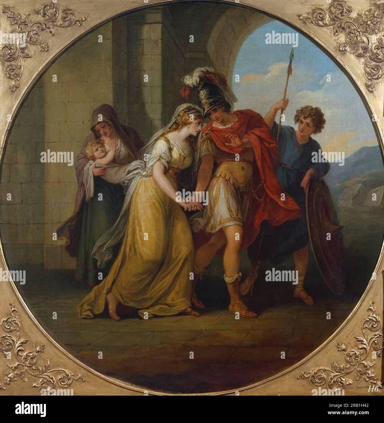 Hector Taking Leave of Andromache by Angelica Kauffman Stock Photo - Alamy