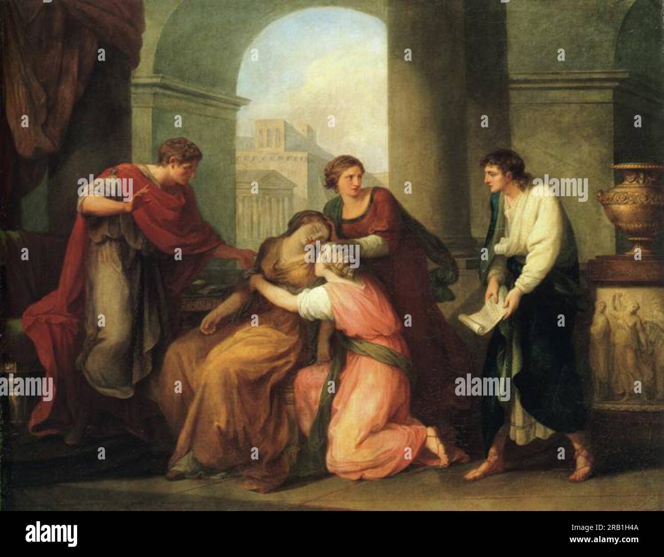 Virgil Reading the Aeneid to Augustus and Octavia by Angelica Kauffman ...