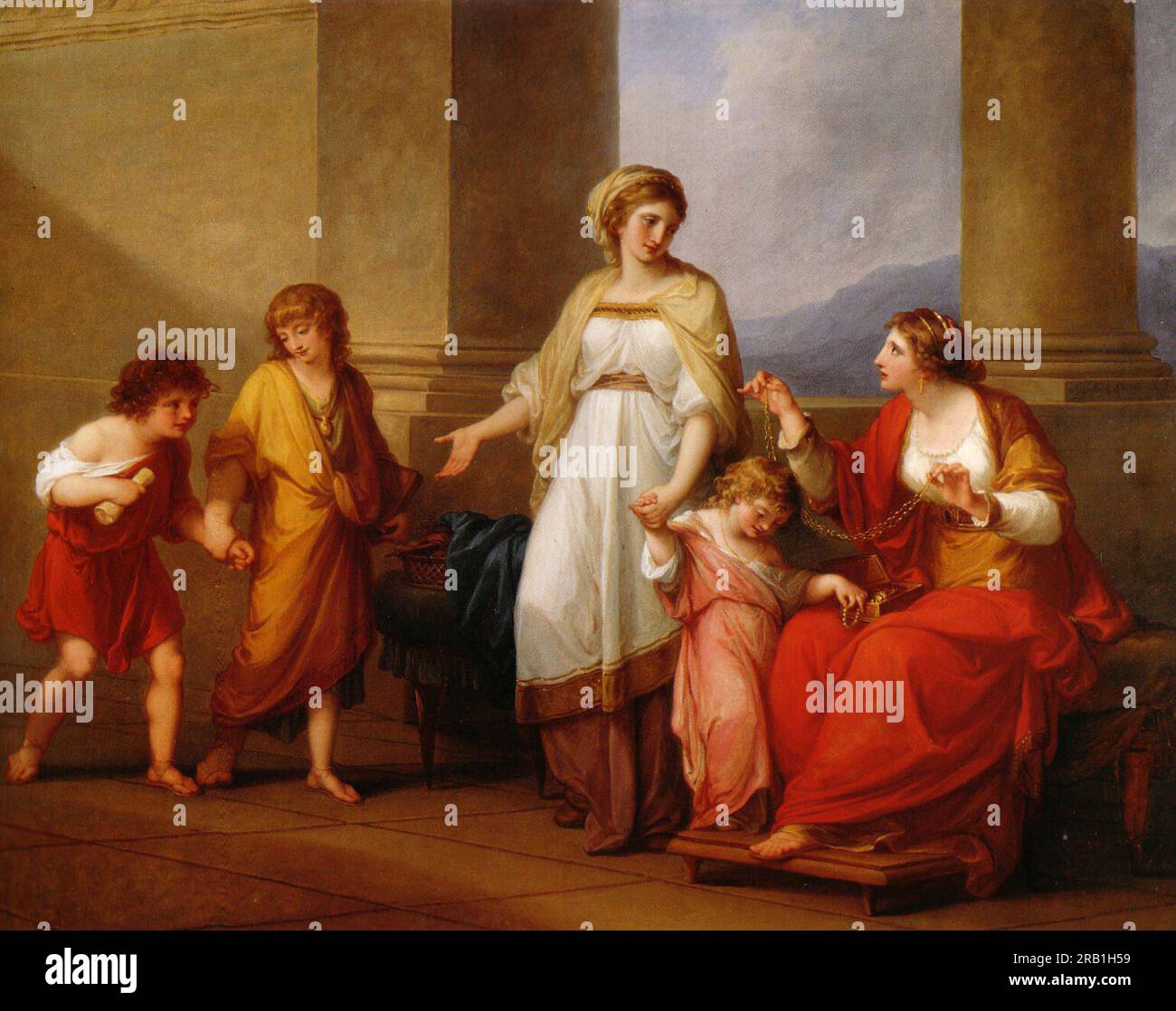 Cornelia Africana 1785 by Angelica Kauffman Stock Photo - Alamy