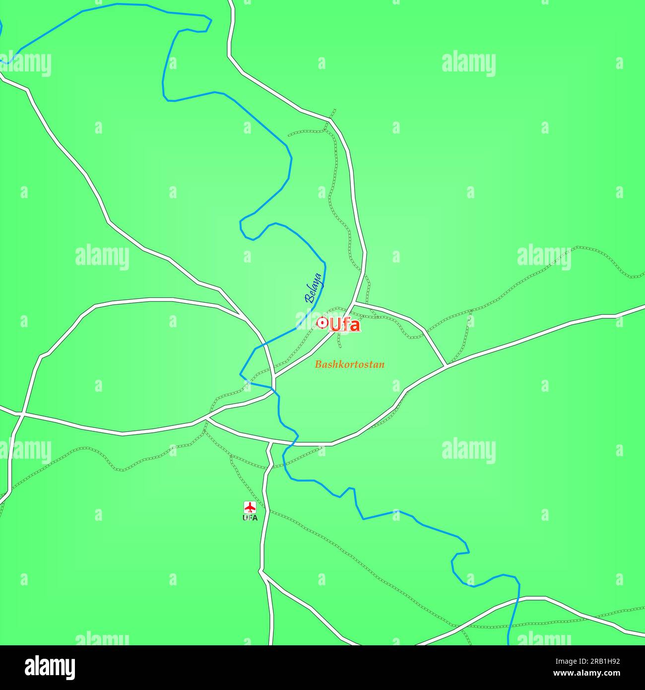 Ufa map hi-res stock photography and images - Alamy