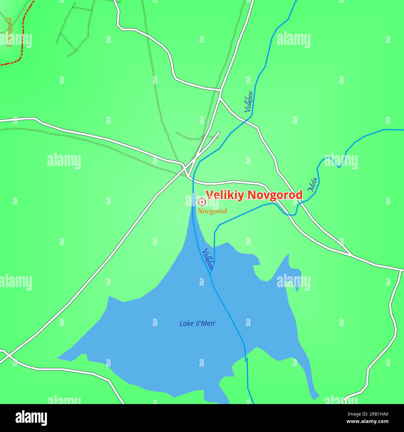 Map of novgorod hi-res stock photography and images - Alamy