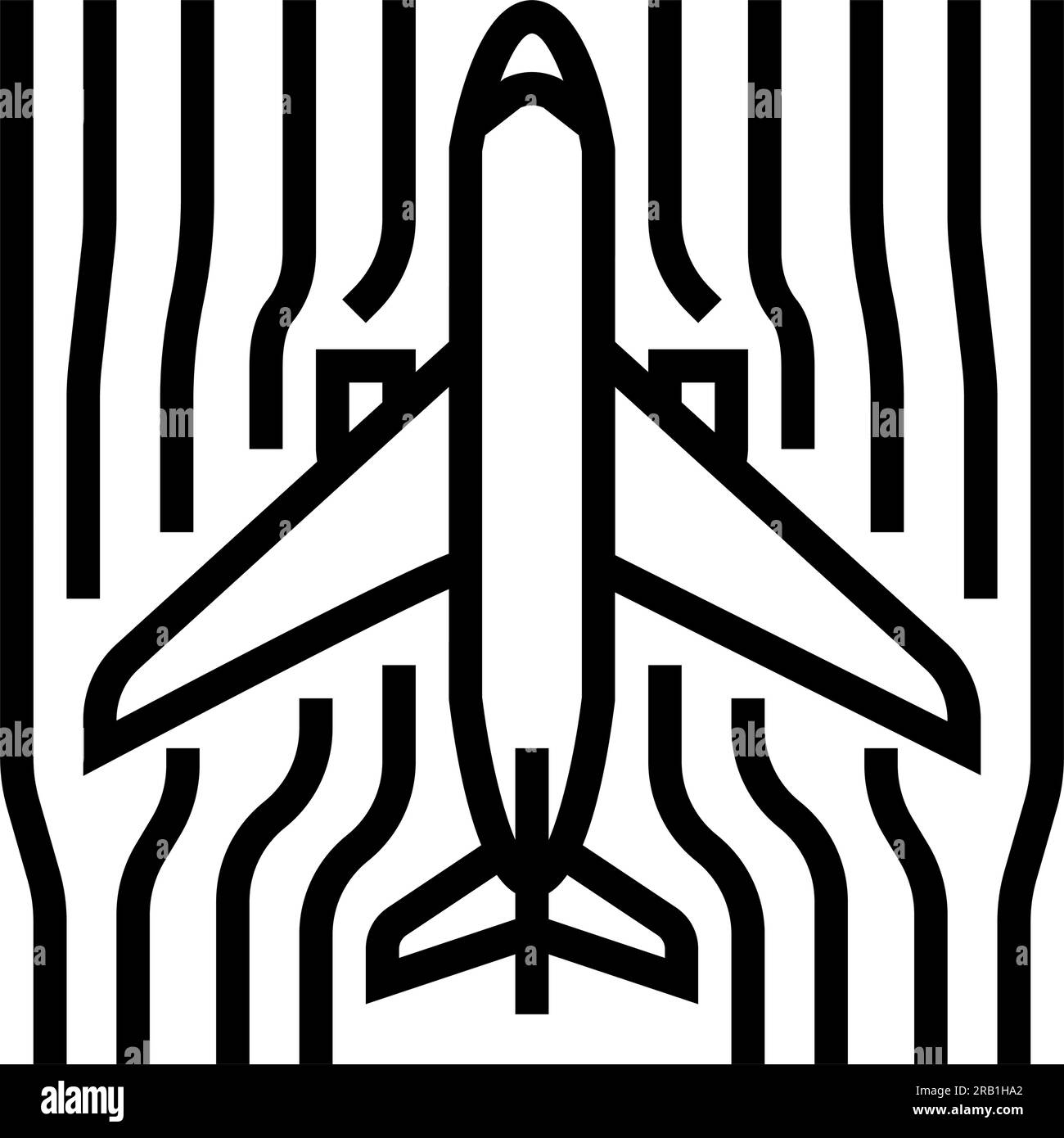 aerodynamics aeronautical engineer line icon vector illustration Stock ...