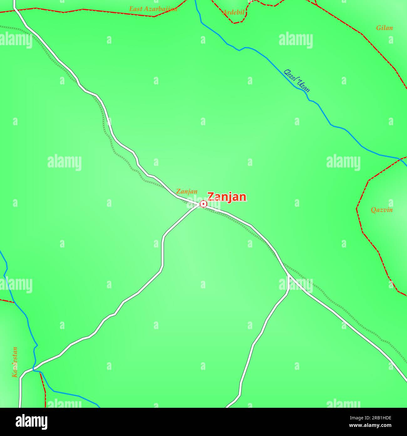 Map of zanjan hi-res stock photography and images - Alamy